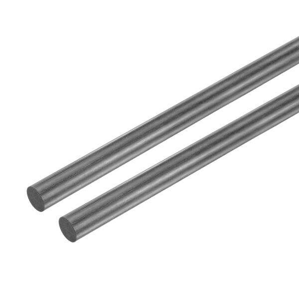 M METERXITY 2パックのカーボンファイバーロッド、100mmの長さ7mmの直径のカーボンファイバーソリッドクッションポール、RC飛行機/DIYクラフト/クアッドコプターアーム/スケールモデルカイトウィングチューブ用(3.94 x ...