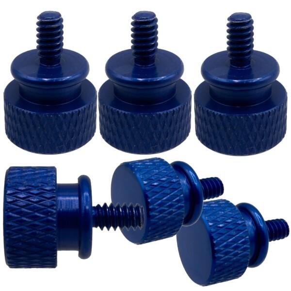 エスエスエーサービス PCケース 電源向け ハンドルネジ つまみねじ スクリュー アルミニウム 6#-32 コンピュータケース用 6個入 (ブルー)商品コード：49081209770型番：sn-0サイズ：全長：約16.5mmカラー：ブルーワ...