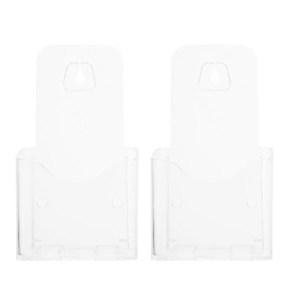 EXCEART 2個セット オフィスファイルラック アクリル製 透明 書類収納ボックス 壁掛け式 デスク上ファイルホルダー ドキュメントラック商品コード：49081211018型番：1サイズ：20X11X8CMカラー：Transparent...