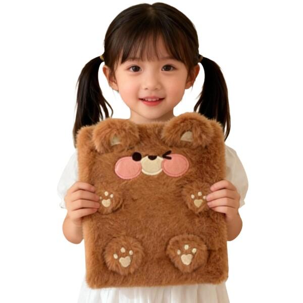 シール帳 A6 もふもふ バインダー そのまま入れるタイプ 貼らない収納 10枚リフィル＋下敷き2枚付き 女の子・子供・大人向け 布製 かわいい 3D立体シール対応商品コード：49081214586型番：MACI-SC2Sサイズ：A6+【リ...