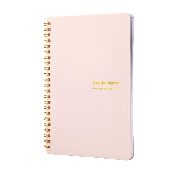 YINKE ウィークリープランナー A5サイズ スケジュールノート todoリスト タスク管理 デイリープランナー weekly planner スケジュール帳 勉強計画 時間予定 ウィークリーノート (ピンク)商品コード：49081215...