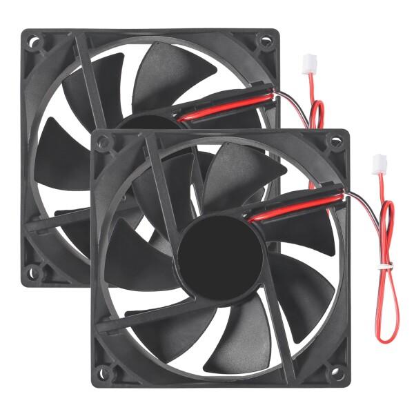 2Pcs 92mm x 92mm x 25mm ファン DC 12V 9225 PC コンピュータケース CPU クーラー ラジエーター XH2.54 2Pin を冷却するためのブラシレス冷却ケースファン商品コード：49081219354型...
