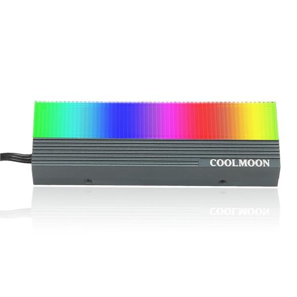 M.2 2280 SSD ヒートシンク、RGB SSD ヒートシンク M.2 SSD ヒートシンククーラー 2280 M.2 SSD 用 サーマルパッド付き商品コード：49081219466型番：Dpofirs0nips72c58デュアルイ...