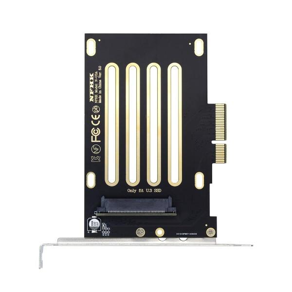 PCI-E 4.0 x4レーン PCI Express ホストからU.3 U3キット SFF-8639 SSDアダプター、マザーボード用、PM1735 NVMe PCIe SSDと互換性あり商品コード：49081219697型番：SA-08...