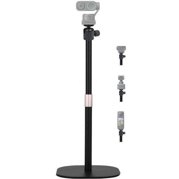 デスクトップウェブカメラスタンド、18インチの頑丈なウェブカメラ三脚ホルダー。Insta360 Link 2/Link 2C/Link PTZ 4KウェブカメラとX4 X3 X2アクションカメラに対応。商品コード：49081219906型番...