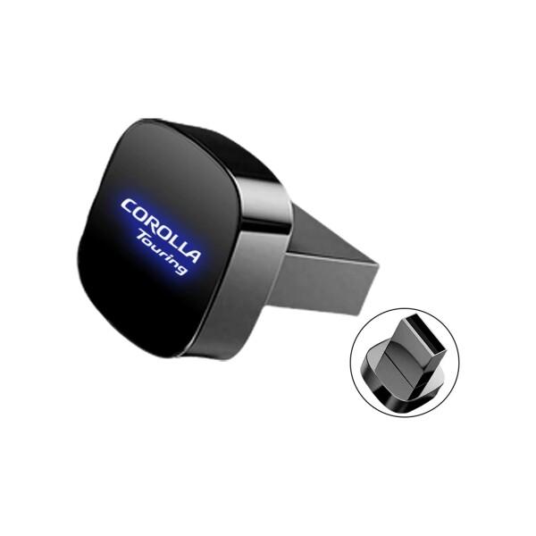 カローラ ツーリング E210 車載 usb メモリ USB 3.0 サポート 64GB 大容量 ミニ カーフラッシュドライブ カローラ ツーリング E210 ワゴン スポーツ ハイブリッド 発光 高速データ転送 車用 フラッシュメモリ 防...
