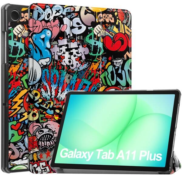 Gosento For Samsung Galaxy Tab A11+ ケース スタンド機能付き 開閉式三つ折薄型スタンドケース PUレザー カバー (TY)商品コード：49081221201型番：PBK-KST-Galaxy-Tab-A1...