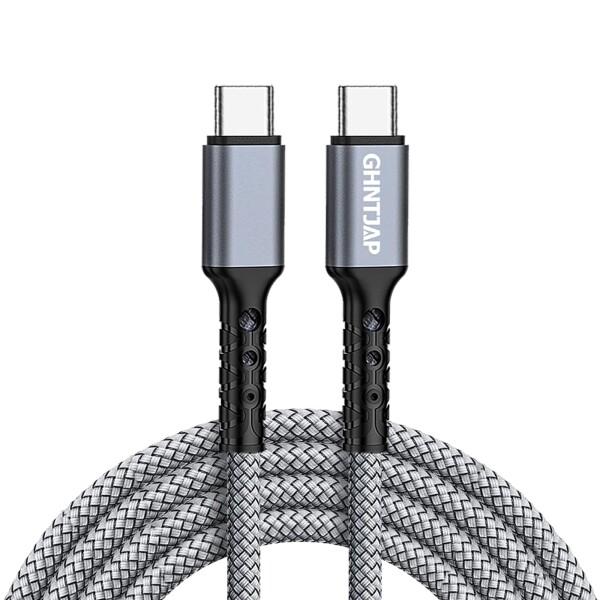 GHNTJAP USB C to USB C ケーブル 3M タイプc ケーブル 60W急速充電 PD対応 USB2.0高速データ転送 Type C to Type C iPhone15/iPad/Galaxy/Pixel等対応 グレー商品...