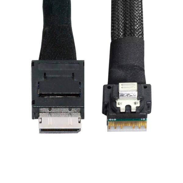 OcuLink PCIe 4.0 PCI-Express SFF-8611 4i - SFF-8654 スリムライン SSD eGPU データアクティブケーブル 外付けグラフィックカード 50cm商品コード：49081222776型番：SF...