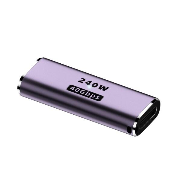 usb4.0 usb c 変換アダプタ １個 PD240W/5A急速充電 40Gbps高速転送 Type C 変換 アダプター タイプc l 変換 8K@60Hz映像出力 type-c l字 l型 usb-c l字 変換コネクター Thun...