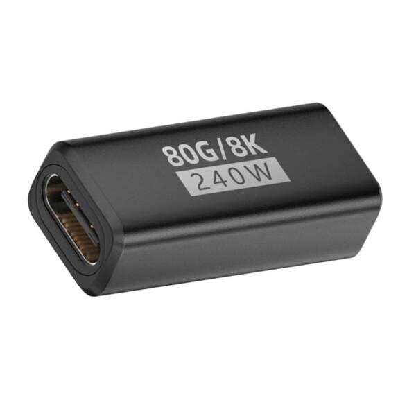 Xiwai USB5.0 延長アダプター 80Gbps メス-メス 240W 16K 8K 5K USB4.0 Thunderbolt3/4/5対応商品コード：49081223247型番：UC-032-FF-XY1) USB5.0 最大 8...