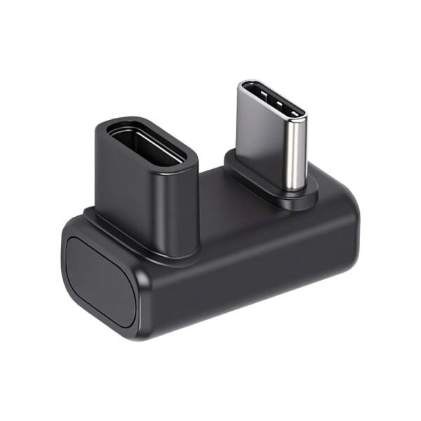 Xiwai USB5.0 80Gbps オス - メス 高速データ USB-C 延長アダプター 反対U字型バックアングル 240W 16K 8K 5K USB4.0 Thunderbolt3/4/5 対応商品コード：49081223248型...