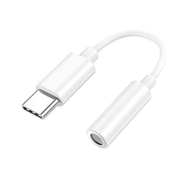 TRkin USB Type-C to 3.5 mmイヤホンジャックアダプターAuxオーディオ暗号ケーブル通話/音楽/リモコンType-Cイヤホンジャックアダプターイヤホン変換線はなどのType Cデバイス（白）商品コード：49081248...