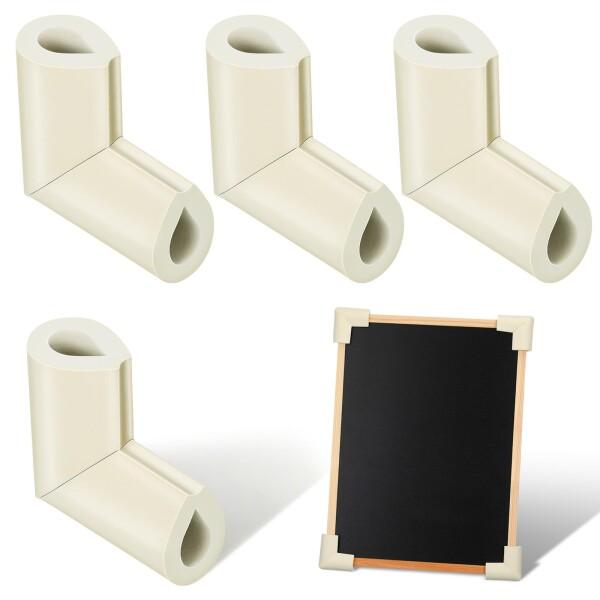 DIYEAH コーナーガード U字型 12個セット 発泡 緩衝材 梱包資材 引っ越し コーナープロテクター 角 保護 クッション 家具 額縁 デッサン額 鏡 テーブル ガラス板 輸送 移動 傷防止 衝撃吸収 アイボリー商品コード：49081...