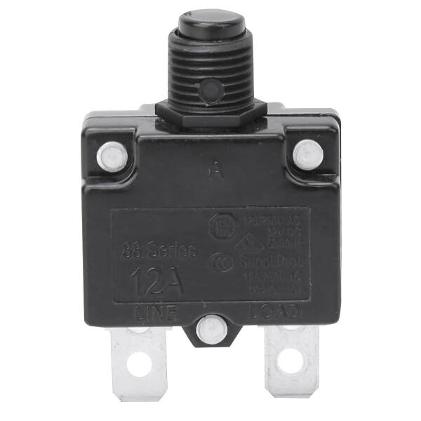 Zerodis エアコンプレッサーサーキットブレーカー過負荷オーバーカレントプロテクタースイッチ5個セット 信頼性高い 瞬時応答性 オーバーヒート保護機能内蔵 12A, 15A, 17Aサイズ 部品店/修理工場用 (12A)商品コード：49...