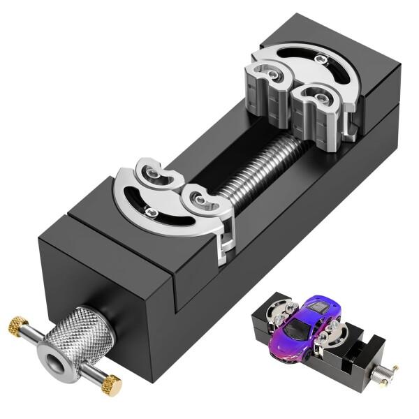 万力 卓上 バイス 小型 非標準品も固定可能アルミ製 携帯用作業台 切断 穴あけ 木工 金属加工 DIY 作業台 細かい作業商品コード：49081252414型番：FHW0094-JPカラー：銀色【デュアルチャック設計とフラクタルで、最大汎...