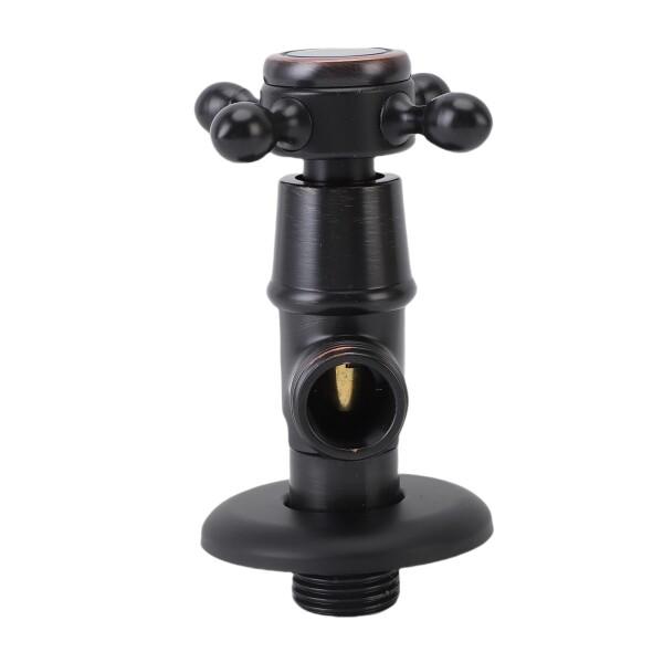 Dpofirs G1/2アングル止水栓 コンパクト設計 小部屋用省スペース止水栓 (黒)商品コード：49081254716型番：Dpofirs3n6h2mzfbo-12カラー：黒【耐久性のある銅構造】コーナーストップバルブは高品質の銅で作ら...