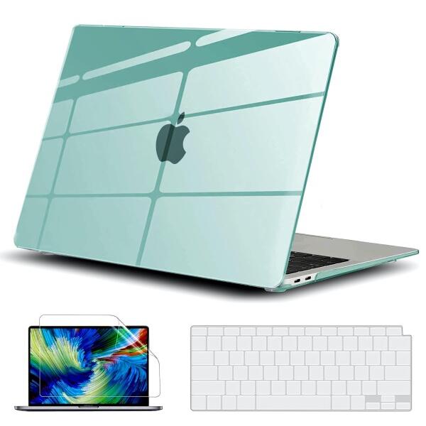 GVTECH MacBook Pro 13インチ クリスタルクリアケース 2024-2016 A2338 A2289 A2251 A2159 A1706 プラスチックハードシェル&amp;キーボードカバー&amp;スクリーンプロテクター M...