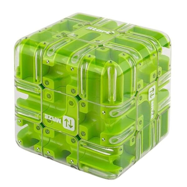 cocoriko 3D キューブ 迷路 立体迷路 迷宮ボール 知育 おもちゃ 立体パズル 暇つぶし ギフト (5.グリーン（ボール密閉型）)商品コード：49081267496型番：3DPUZZLE2サイズ：8.5 X 8.5 X 8.5 セ...