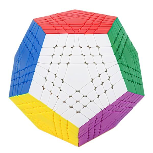 メガミンクス Megaminx 脳トレパズル 脳活キューブ マジックキューブ 2x2〜9x9 競技用 魔方 立体パズル 知育玩具 マジックタワー 回転スムーズ MagicCube 大人向けおもちゃ 対象年齢7歳以上 収蔵版 (カラフル 7x...