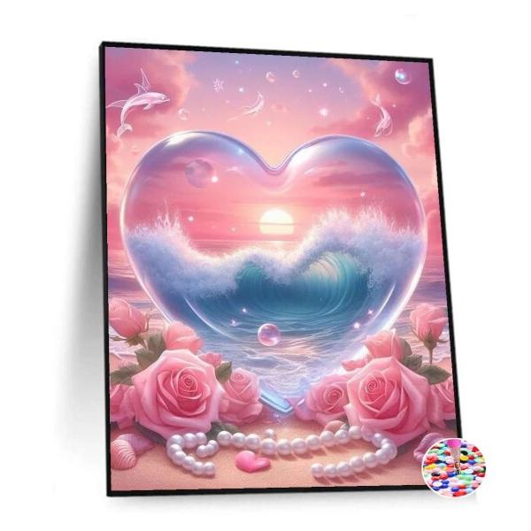 ダイヤモンドアート 海 スクエア 四角 ダイヤモンドペインティング 手作り絵画 全面貼り付けタイプ ビーズアート 30x40cm 砂浜の波ハード商品コード：49081268585型番：6LF102D3040サイズ：30x40cmカラー：砂浜...