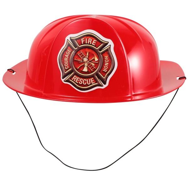 (Operitacx) 子供用消防ヘルメット プラスチック製 軽量帽子 ハロウィン誕生日パーティー用ロールプレイ衣装アクセサリー 10.67×8.74×2.76インチ商品コード：49081268690カラー：レッド頭部の保護機能:子供用消防...