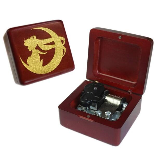 Sinzyoオルゴール 木製 美少女戦士 セーラームーンミュージックボックス 記念日、誕生日プレゼント、お祝いに、お部屋のインテリアとして飾るプレゼントにも (ワインレッド)商品コード：49081269024カラー：ワインレッド【曲目】ムー...