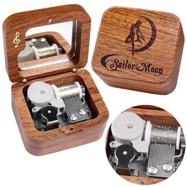 Sinzyoオルゴール 木製 美少女戦士 セーラームーンミュージックボックス 記念日、誕生日プレゼント、お祝いに、お部屋のインテリアとして飾るプレゼントにも (ミュージカルノート ローズウッド)商品コード：49081269025サイズ：ワン...