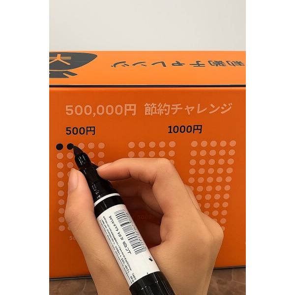 500,000 Yen Savings Challenge Box｜50万円貯金チャレンジボックス ? Gift, Bank, Storage｜ギフト・貯金・収納に最適商品コード：49081269040型番：D3E_00001サイズ：Med...