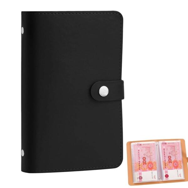 Itisyou 貯金バインダー お金管理ポーチ本型貯金手帳 100万貯金チャレンジ 封筒貯金 お金仕分け 50ページ/100枚収納可能 隠し金庫 貯金ファイル 本型 取りやすい 貯金計画商品コード：49081269052型番：Itisyou...