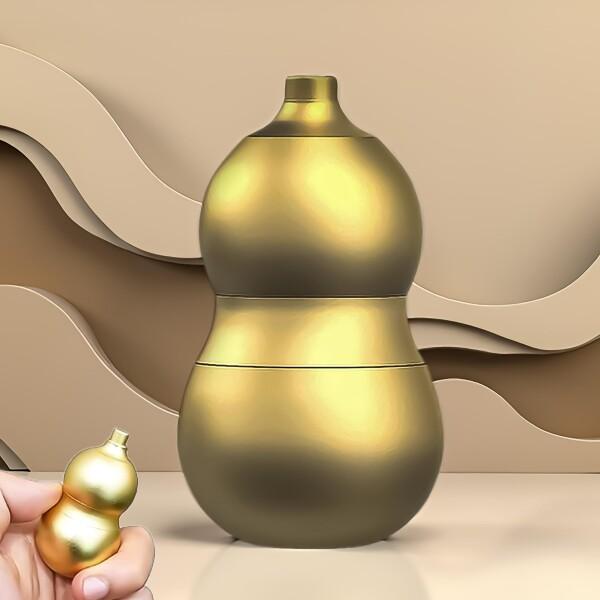 EDC フィジェットトイ ガジェット フィジェットおもちゃ ストレス発散 グッズ 暇つぶしグッズ 手遊び フィジェットトイ 解圧玩具 小型 軽量 大人向け 対象年齢14歳以上 (EDC ひょうたん型 金 ゴールド)商品コード：4908126...