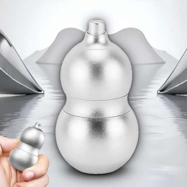 EDC フィジェットトイ ガジェット フィジェットおもちゃ ストレス発散 グッズ 暇つぶしグッズ 手遊び フィジェットトイ 解圧玩具 小型 軽量 大人向け 対象年齢14歳以上 (EDC ひょうたん型 銀 シルバー)商品コード：4908126...