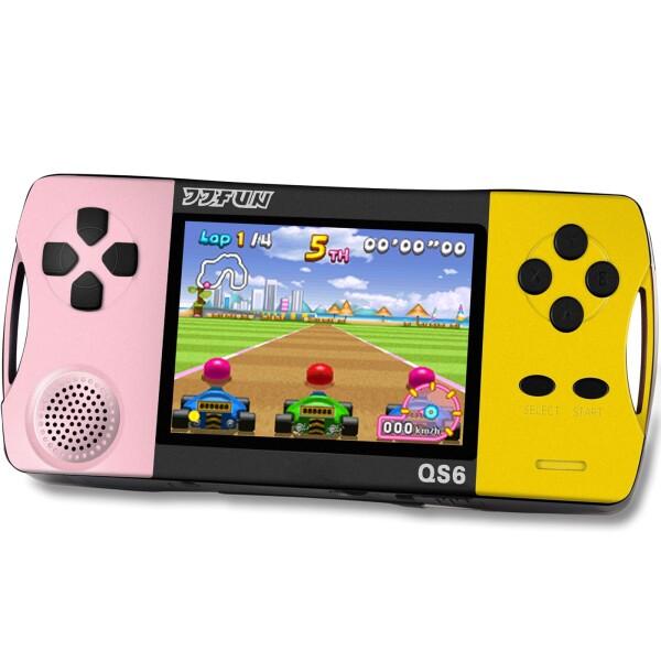 ポータブル 携帯ゲーム機 子供用 | 216種レトロゲーム内蔵 | WiFi不要 知育玩具 | 3.5インチ画面 充電式 | 誕生日 クリスマス プレゼント日本語取扱説明書に対応しました (黄色)商品コード：49081269513型番：QS...