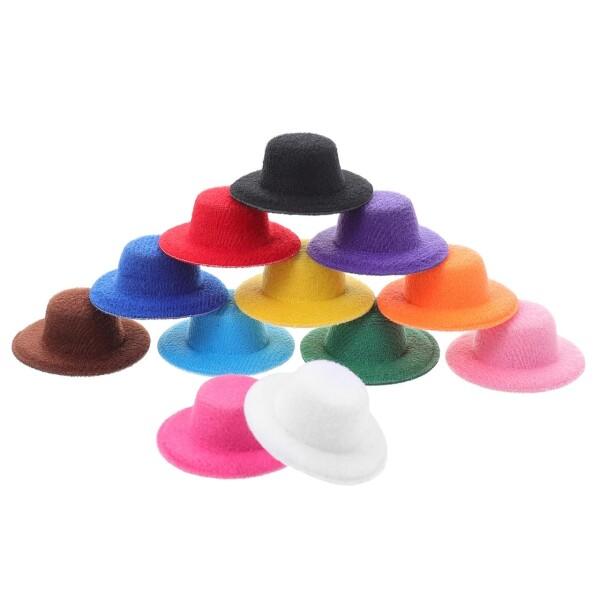 JOINPAYA ミニハット 12個セット ミニ紳士帽 ドール用アクセサリー 手芸用装飾 小道具 ドールハウス飾り 約1.7×1.7×0.6インチ商品コード：49081270599型番：1サイズ：4.2X4.2X1.6CMカラー：アソートカ...