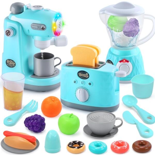 おままごとセット Cute Stone 子供 おもちゃ おままごとキッチン 本格的な光と音 トイジューサー コーヒーメーカー トースター ままごと 家電セット ごっこ遊び 切る遊び 知育玩具商品コード：49081270778型番：CS611...