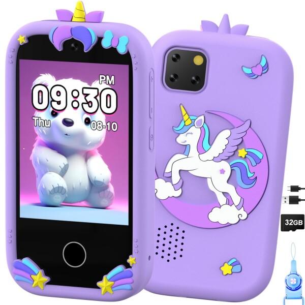 キッズスマホ キッズスマートフォン スマホ スマホ型 キッズカメラ 自撮りカメラ gaming phone 知育玩具 ゲーム 音楽 録画 録音 おもちゃ 人気 6歳 7歳 8歳 小学生 子供 男の子 女の子 誕生日プレゼント クリスマス 入...