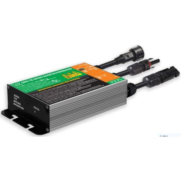 Y&amp;H マイクロインバーター 350W マイクロソーラーインバーター DC入力18v-50V AC出力100V MPPT グリッドタイインバーター 太陽光パネルの開放電圧は46V（Voc）を超えてはならない USプラグ商品コード：4...