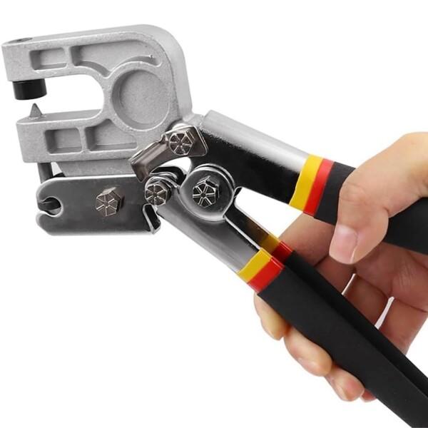 金属スタッド用クリンパープライヤー スタッドクリンパーパンチロックシングルハンドルスタッドクリンパー石膏ボードツール金属の固定用 DIYホーム用商品コード：49081274428型番：JGG1122*002JPカラー：銀色【操作簡単】ネジ、...