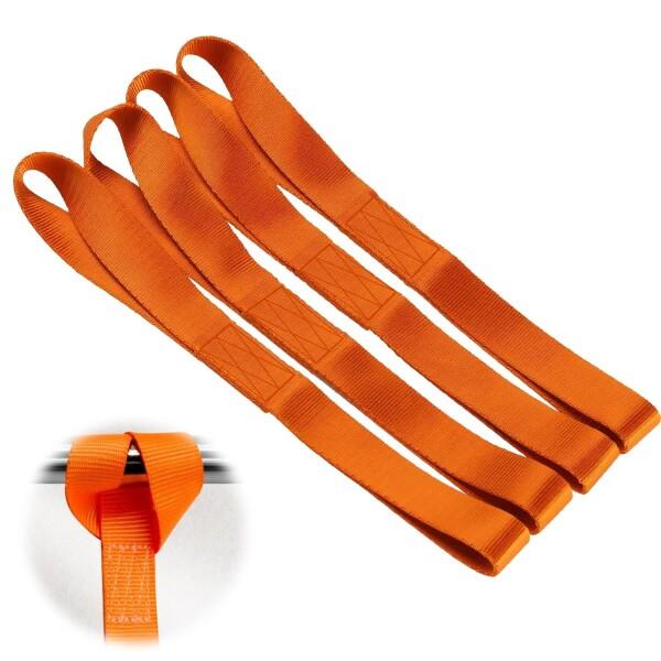 ラッシングベルト 4個セット タイダウンベルト オレンジ フトループ式 多用途工具 荷物ベルト 梱包 転倒防止 固定ストラップ 運搬用 車内収納 荷崩れ防止 (オレンジ)商品コード：49081274477型番：LS746カラー：オレンジ【カ...