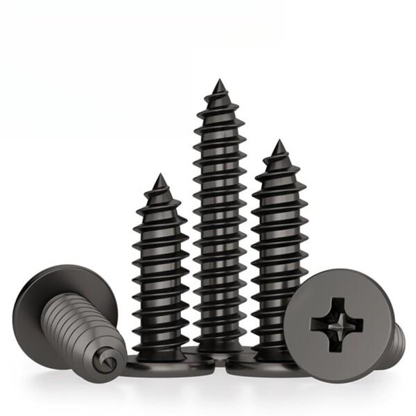 Horea 50本入 CA超薄ヘッド平頭十字穴セルフタッピングねじ ブラック M3 304ステンレス サイズ デジタルパック 薄頭皿頭ねじ ネジ 木材・薄鋼板用 (M3*6)商品コード：49081275975型番：M3サイズ：M3*6カラー...