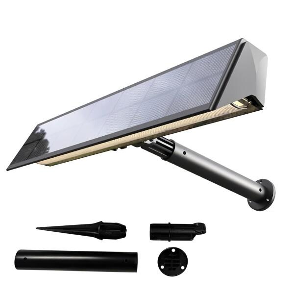 Solarsys - ソーラーLEDスポットライト 400ルーメン 6000K 自動点灯センサー付き 屋外用 防水IP65 ガーデン 庭 通路 看板 パネル用商品コード：49081281955型番：Solar-Powered-Lamp-Co...