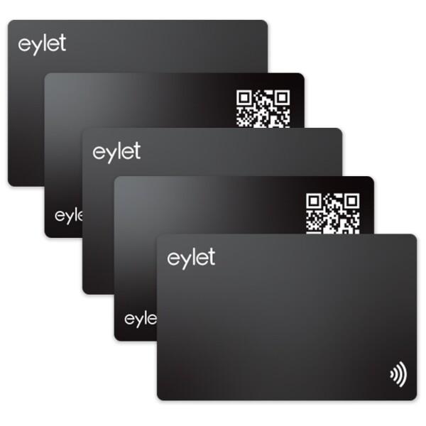 (日本製品) アイレット 5 ブラック デジタル名刺パック - NFC 対応 デジタル名刺商品コード：49081317423型番：eyletblack5packサイズ：2 inches x 3 inchesカラー：黒サブスクリプションやアプ...