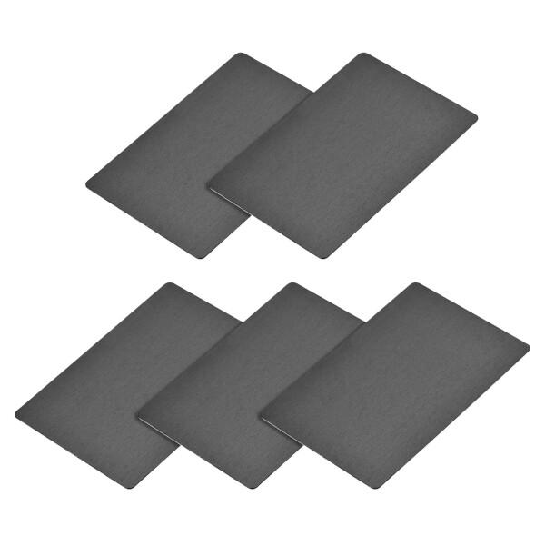 METALLIXITY ブランクメタルカード 66 mm x 45 mm x 0.5 mm 5個 アルマイト銘板 家庭屋内DIYサイネージエッチング用 ブラック商品コード：49081317427型番：mtf220523xt0903jpサイズ...