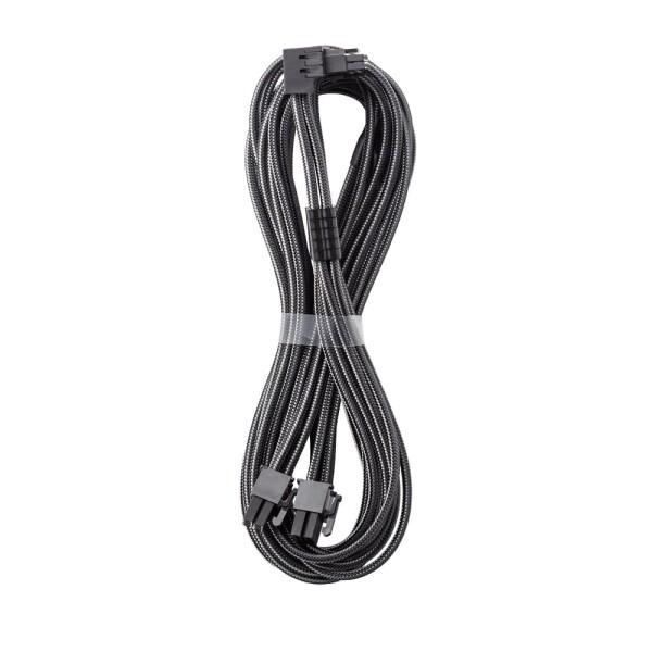 CableMod C-Series Pro ModMesh Sleeved 12VHPWR 90° StealthSense PCI-e Cable for Corsair - Variant B (Carbon, 16-pin to Du...