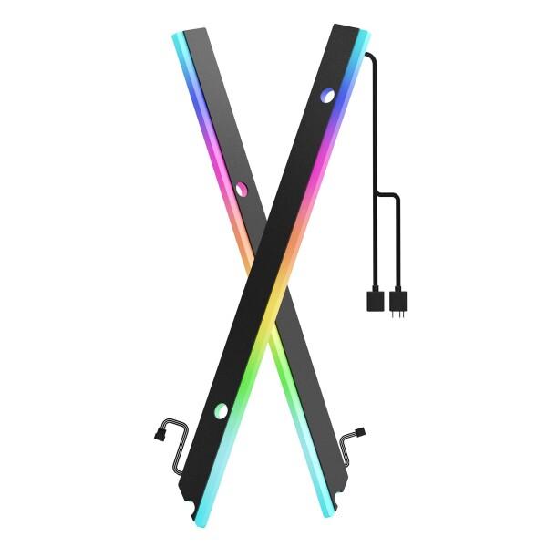 ASIAHORSE ARGBライトストリップ マザーボード用 24個の独立アドレス指定可能RGB 5V 3ピン Aura Sync Lightsaber-X LED PCパーツキット Micro-ATX対応商品コード：49081321582...