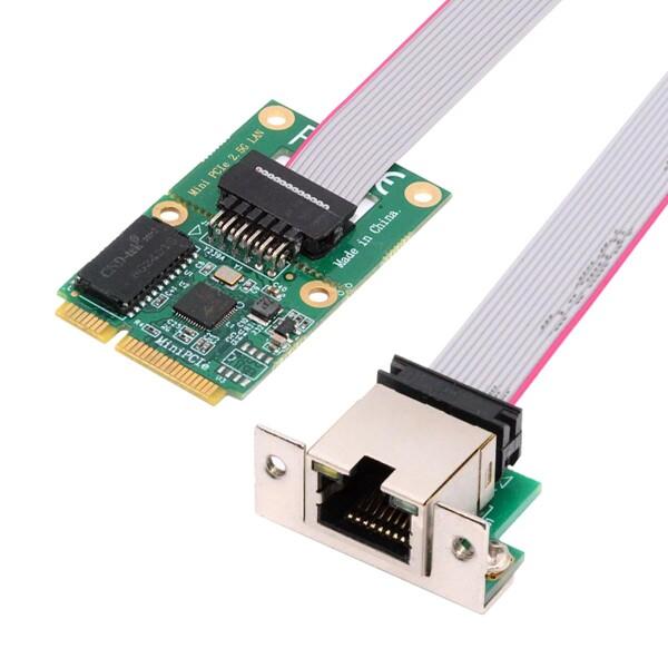 NFHK 2500Mbps 2.5Gbps - Mini PCI-E PCI Express GBE ギガビット 1000Mbps イーサネット ネットワーク LAN ケーブル アダプタ デスクトップ マザーボード用商品コード：490813...