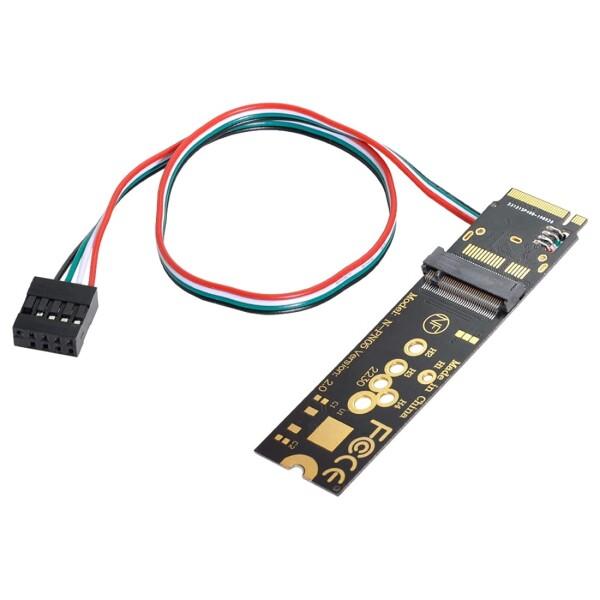 ChenYang NGFF Key-A/Eカード - PCI-E M.2 NGFF Key-M NVME SSDアダプター AX200用商品コード：49081321635型番：CY-EP-002カラー：ブラック NGFF Key-A/E。デ...
