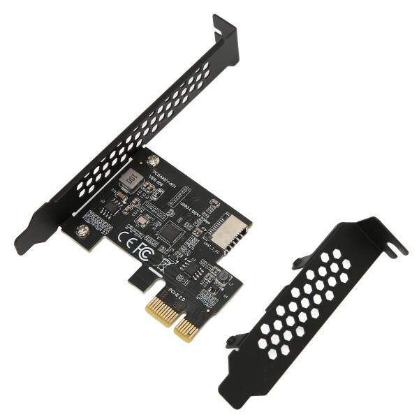 Dpofirs PCI E - USB 3.2 拡張カード、フロント パネル コネクタ ライザー カード、USB3.2 Gen1 TYPE E 20PIN インターフェイス、USB3.2 Gen1 5Gbps A キー、デスクトップ フロン...