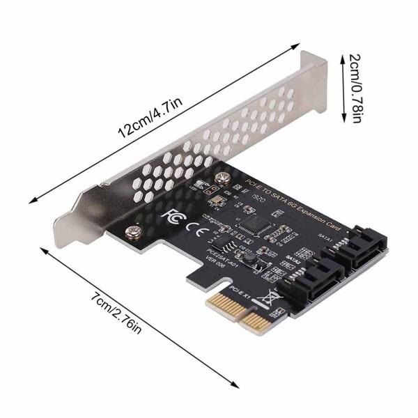 PCI-E カード PCI Express to 3.0 2 ポート III 6Gbps 拡張アダプタ ボード、IDE/AHCI 搭載大型/小型シャーシ用、6Gbps 帯域幅、プラグ アンド プレイおよびホットプラグ対応商品コード：4908...