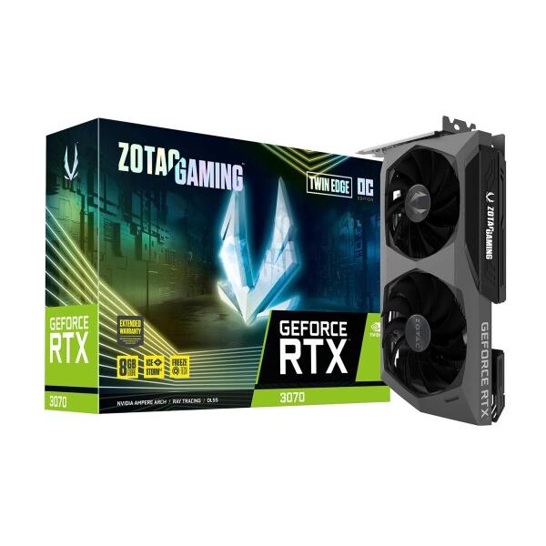 【発売日：2020年10月29日】ZOTAC ゲーミングGeForce RTX 3070 Twin Edge OC 8GB GDDR6 256ビット 14Gbps PCIE 4.0 ゲーミンググラフィックスカード IceStorm 2.0 ...